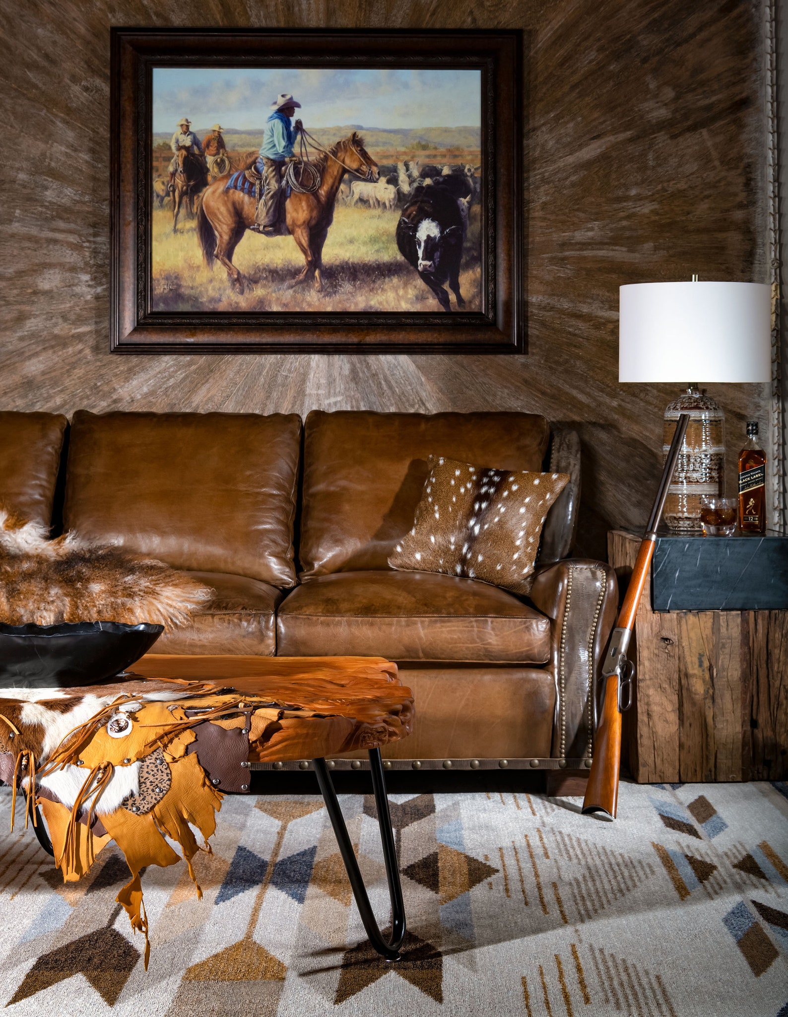 Rio Ranchero Leather Sofa | American Made Western Design - Etsy