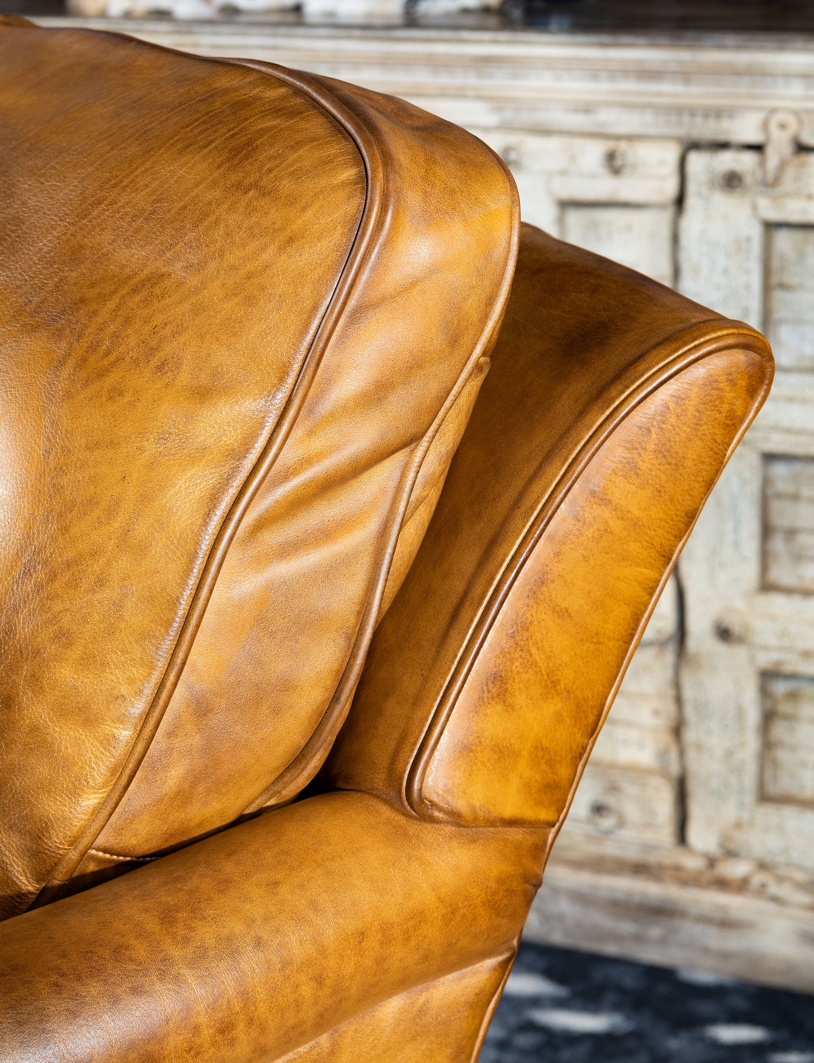 Dutton Swivel Glide Chair | Fine Leather Furniture | American Made - Etsy