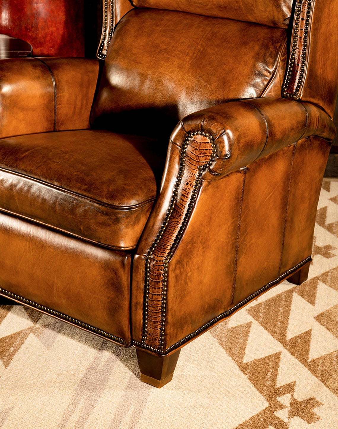 Cattlemens Leather Recliner American Made High Quality - Etsy