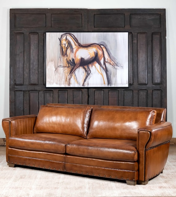 Rustic Leather Sofa