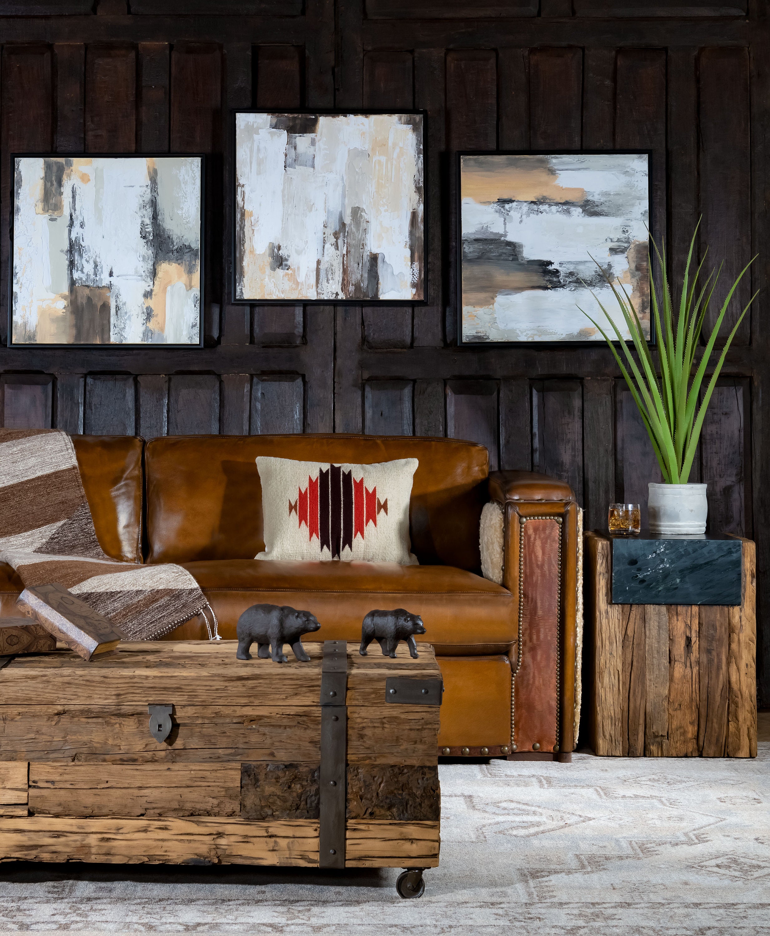 Cowboy Architect Sofa Modern Rustic American Made High Quality Full ...