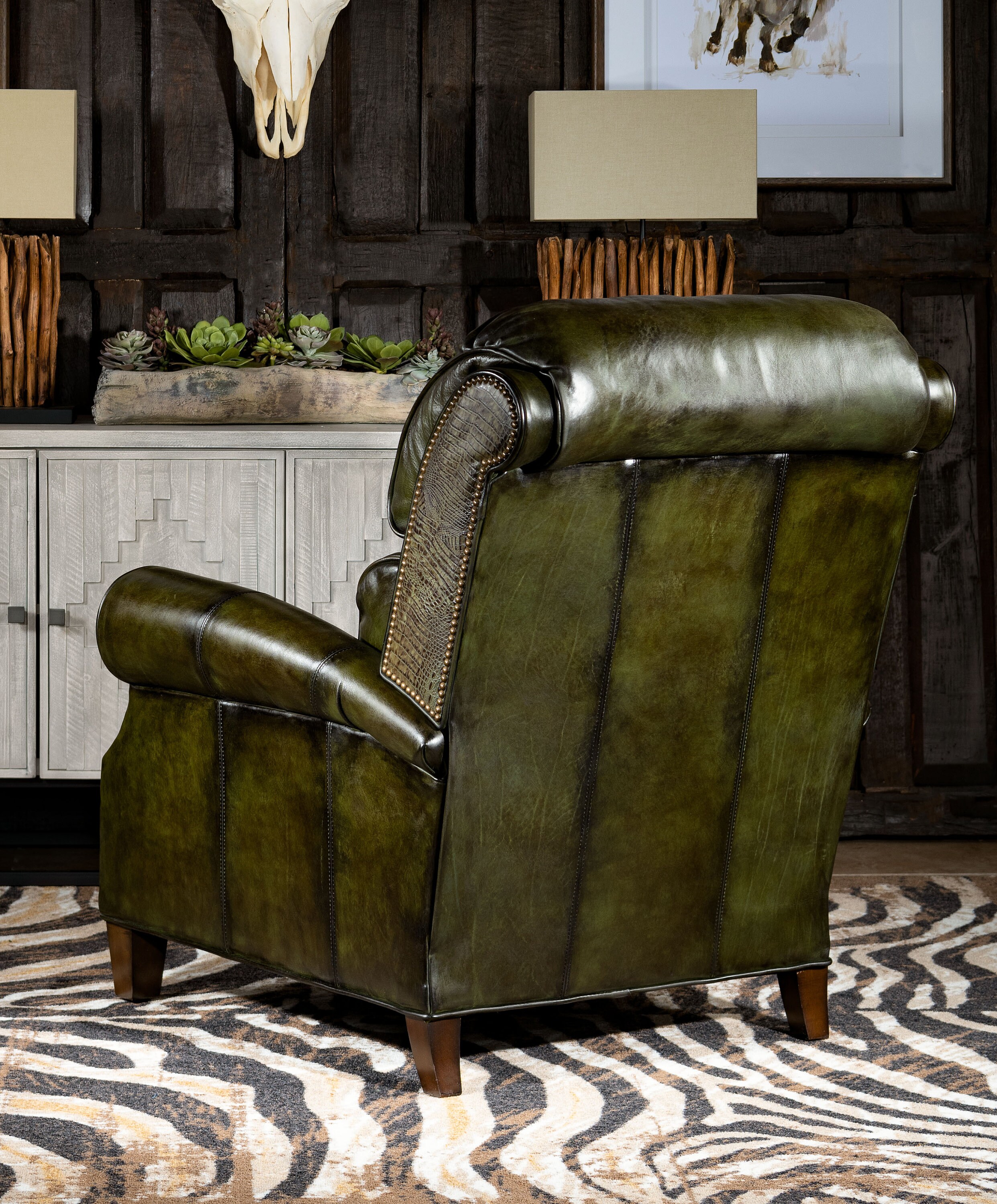 Daphne Leather Recliner | Fine Leather Furniture | American Made - Etsy