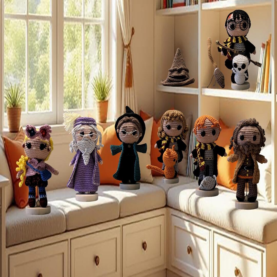 Handmade Crochet Wizard Dolls: Amigurumi Magic Collectibles - Etsy