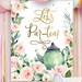 TEA PARTY Sign Printable Let's Par-tea, Welcome Tea for Two Printable ...