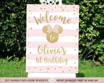 Minnie Mouse Sign | Etsy