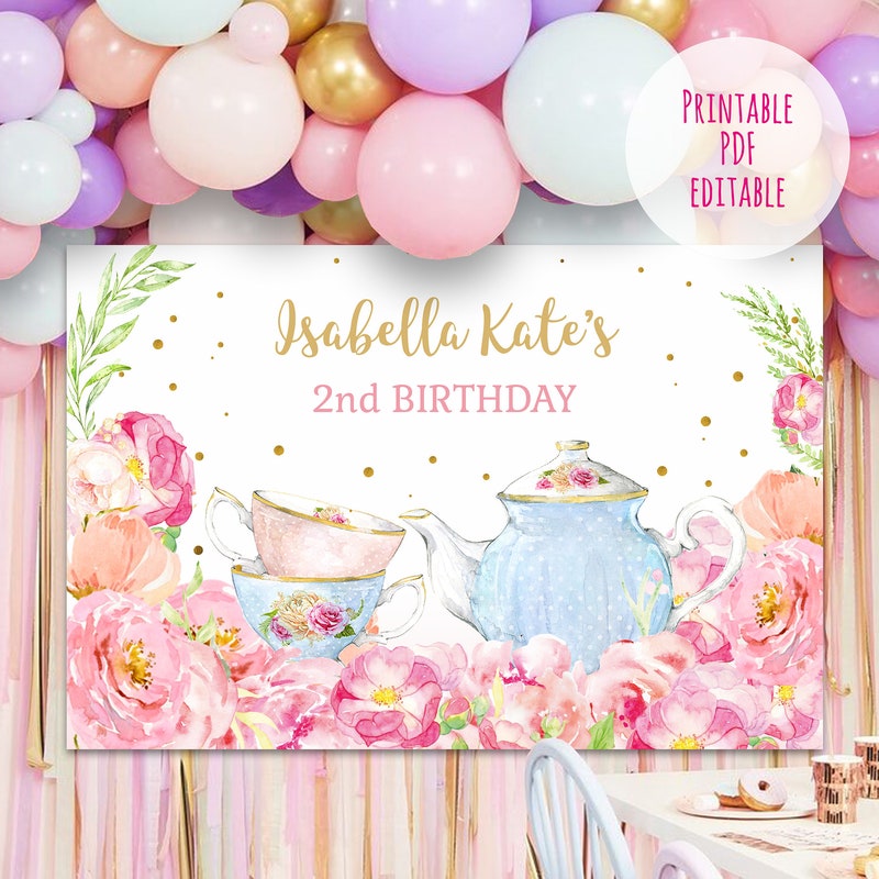 Tea Party Backdrop - Etsy