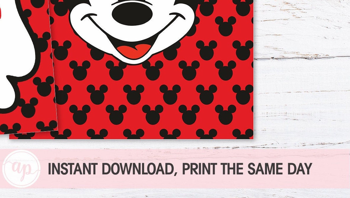 Oh Twodles MICKEY MOUSE Invitation 2nd Birthday Invitation - Etsy