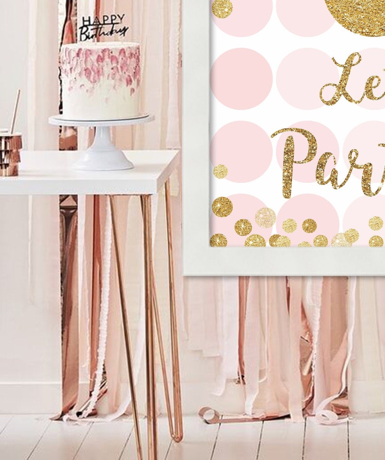 MINNIE MOUSE Sign Let's Party Party Poster Minnie Mouse - Etsy