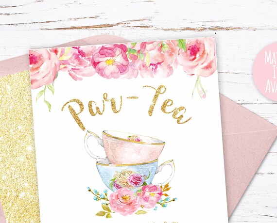 Tea Cup Invitation Template