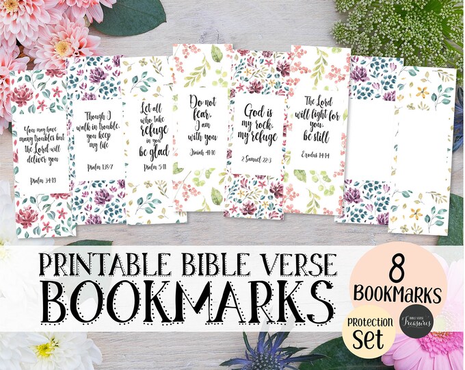 Printable Card Bundles Wall prints Bible by BibleVerseTreasures