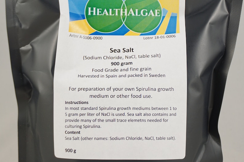 Sea Salt 900 Gram Swedish Food Grade (sodium Chloride/nacl/ Table Salt ...