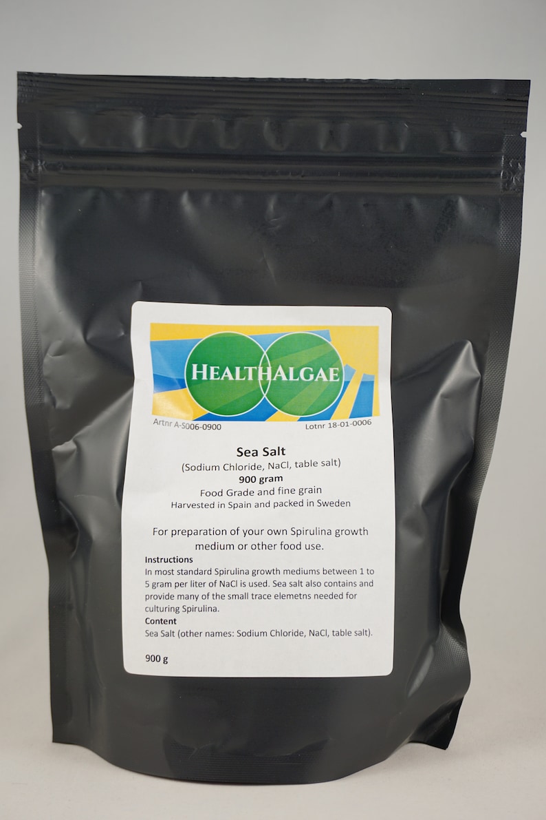 Sea Salt 900 Gram Swedish Food Grade (sodium Chloride/nacl/ Table Salt ...