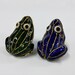 Vintage Chinese Cloisonne Small Frog Toad Figurine,gold Plated Copper ...