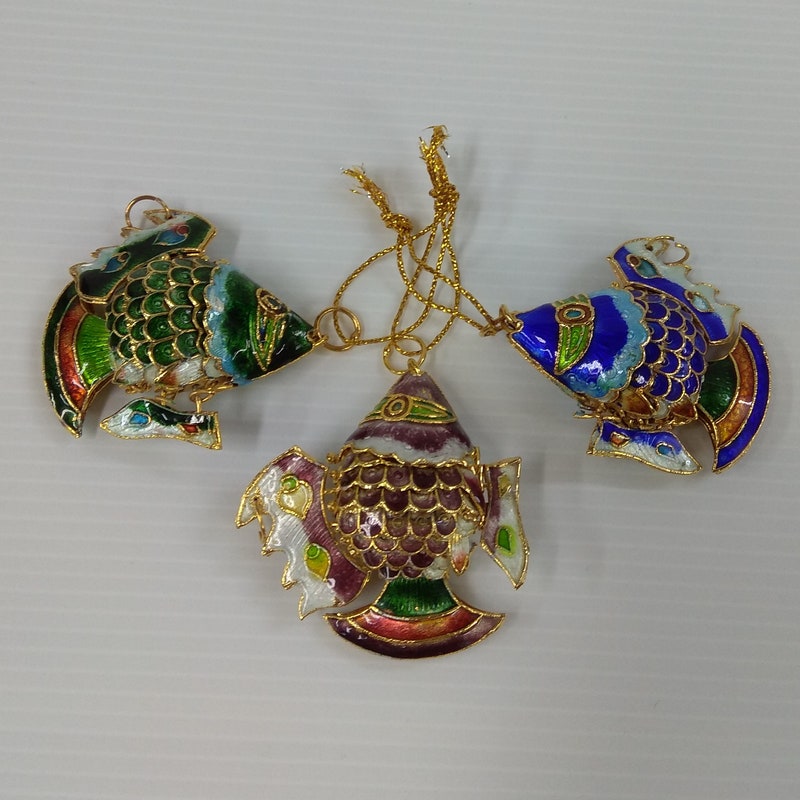 Enamel Fish - Etsy