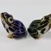Vintage Chinese Cloisonne Small Frog Toad Figurine,gold Plated Copper ...