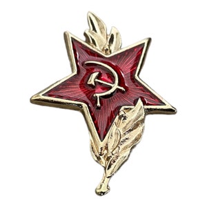 Soviet Russian Army Red Star Pin Badge Hammer and Sickle 9 May Victory ...