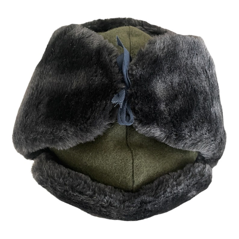 USSR Russian Military Style Grey Faux Fur Winter Ushanka Hat - Etsy