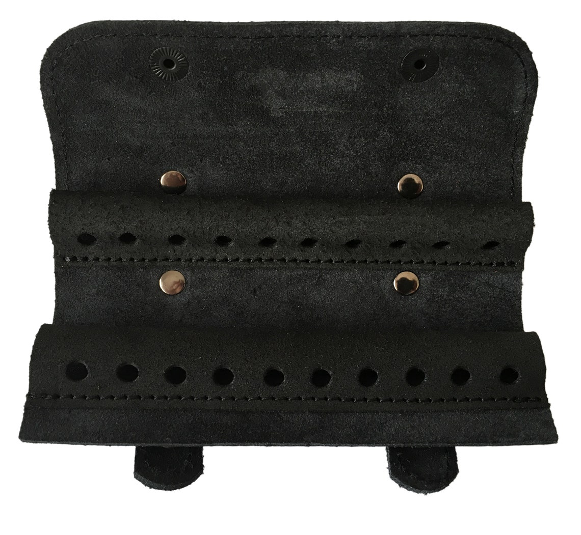 Black Brown Leather Belt Rifle Bullet Holder Ammo Pouch for 20 - Etsy