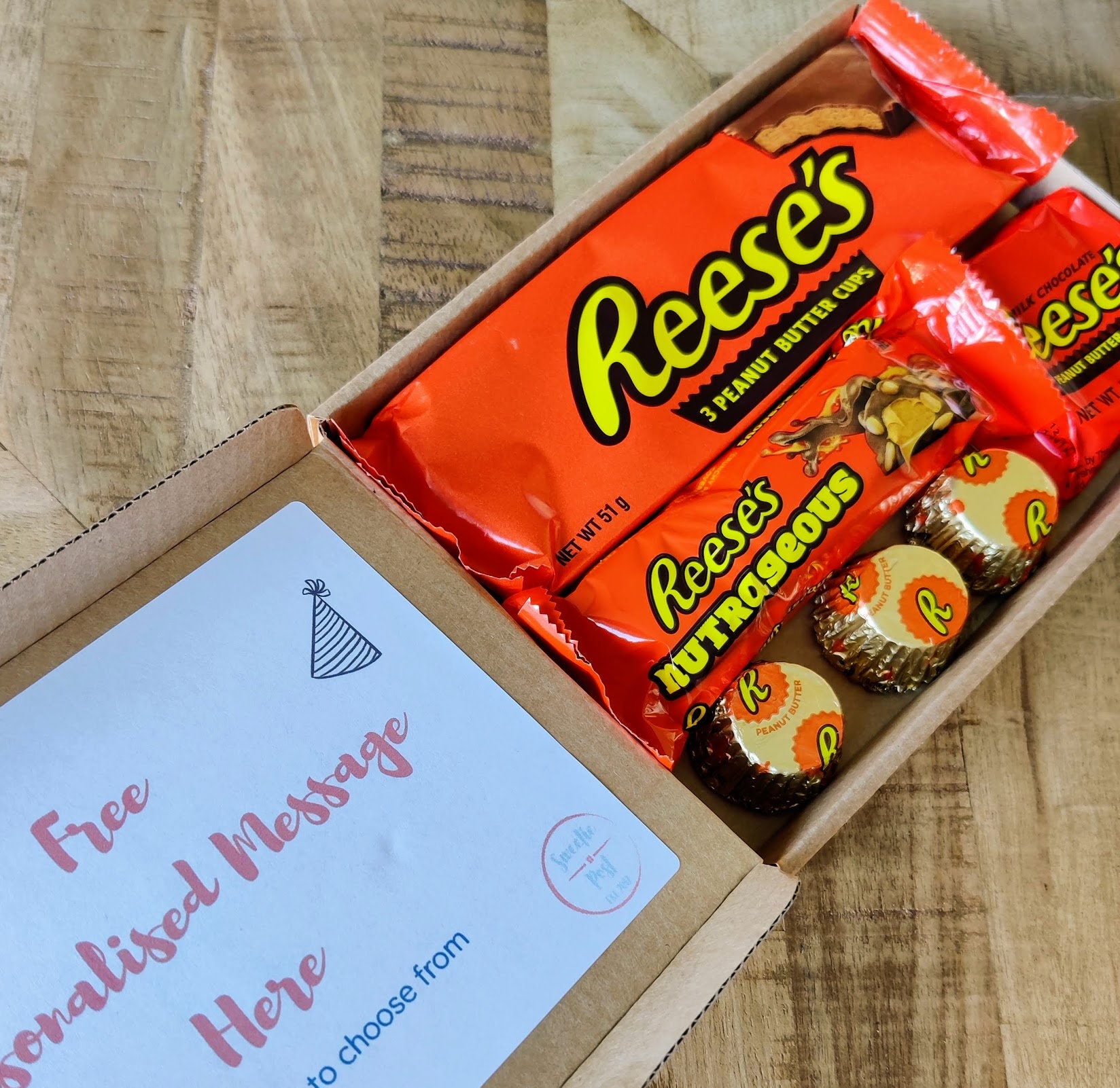 Reeses Mini Treat Gift Box Handmade Reese's Hamper | Etsy