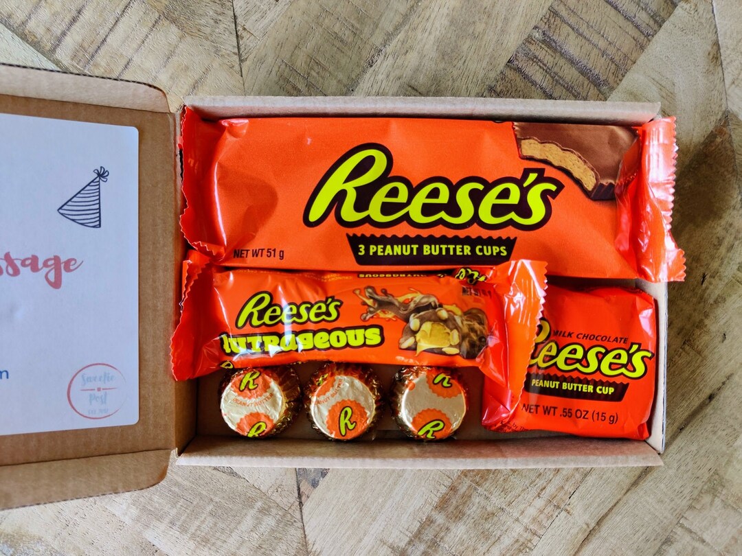 Reeses Mini Treat Gift Box | Handmade Reese's Hamper | Reeces Chocolate ...