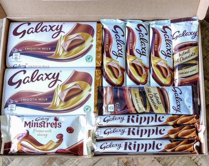 Galaxy Chocolate Gift Box Handmade Galaxy Hamper Galaxy - Etsy UK