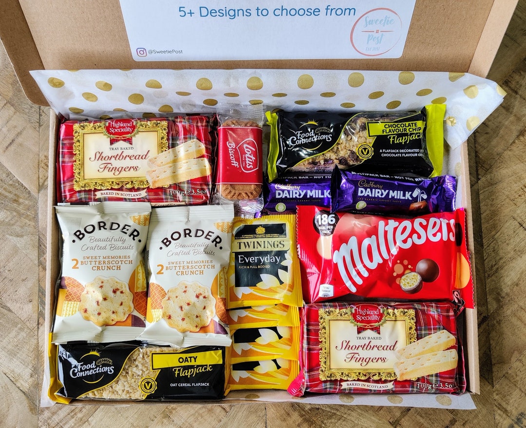 Afternoon Tea Gift Box: British Biscuit & Chocolate Hamper - Etsy UK