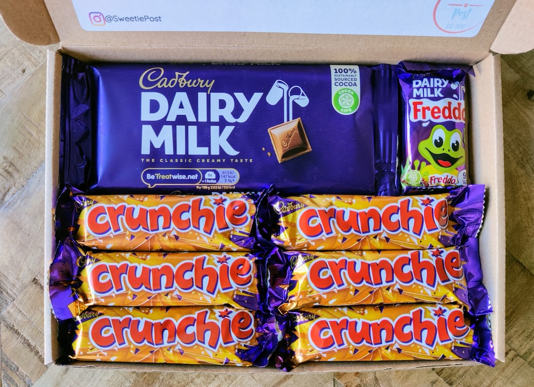 Handmade Cadbury Crunchie Gift Box: Personalized Chocolate Hamper - Etsy UK