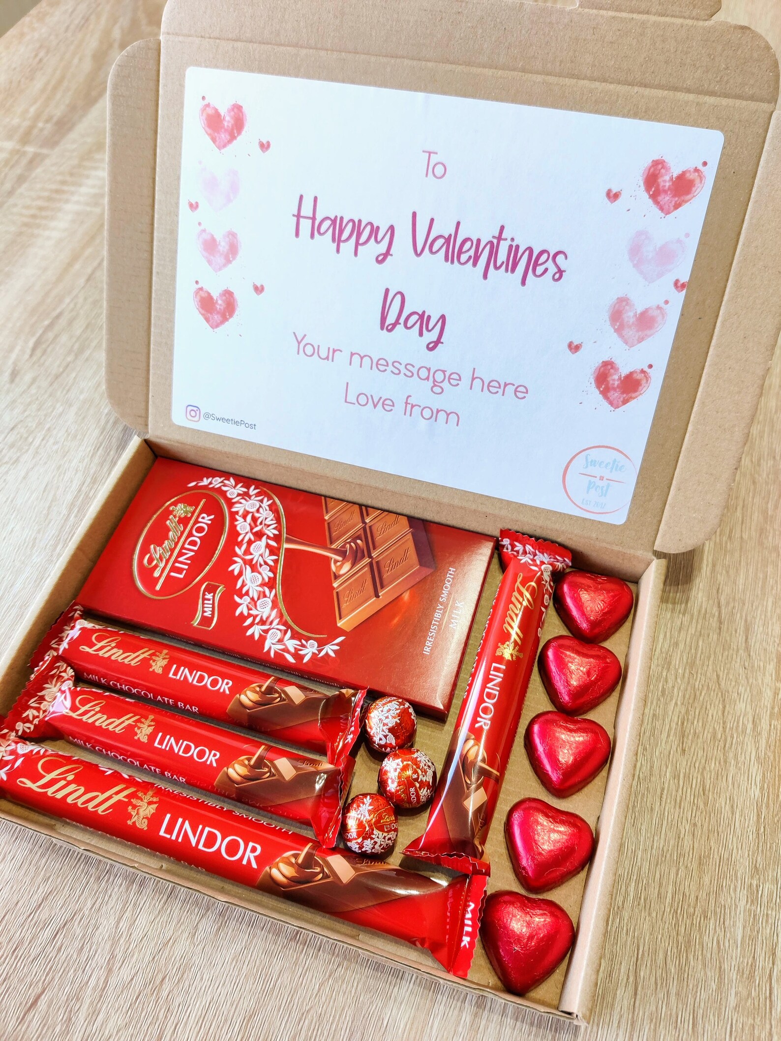 Lindt Spring Gift Box Handmade Lindt Lindor Chocolate Hamper | Etsy