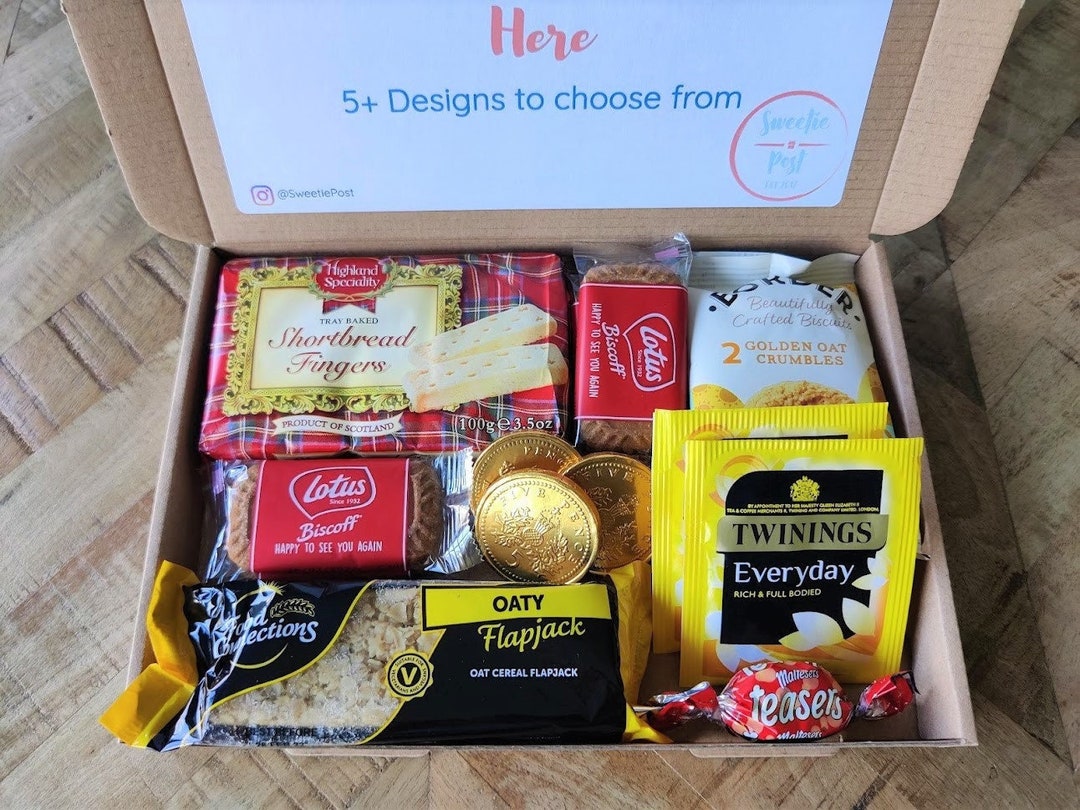 Afternoon Tea & Coins Hamper | Handmade Chocolate Tea and Biscuit Gift ...