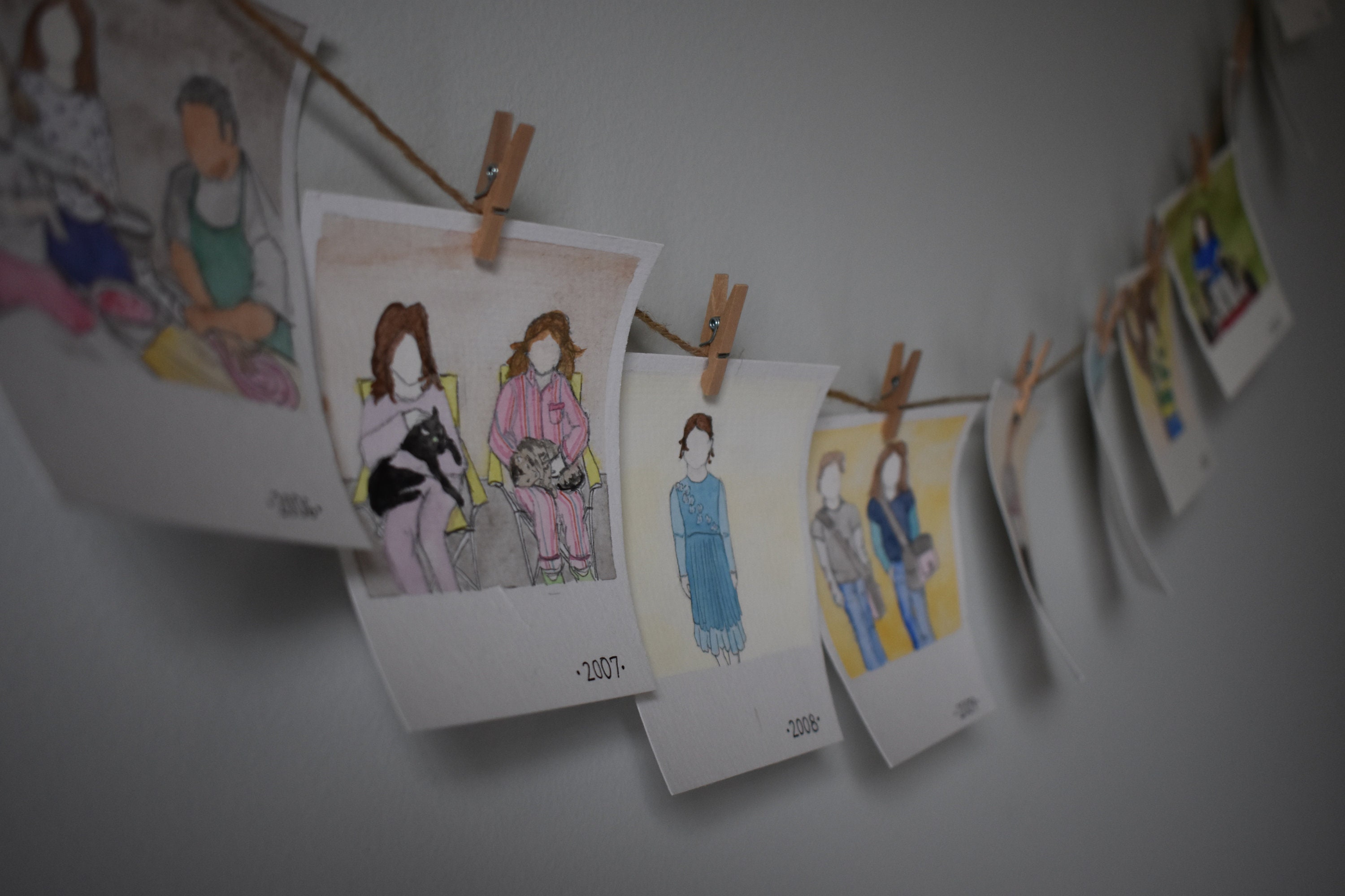 Customizable Watercolor Timeline Banner - Etsy