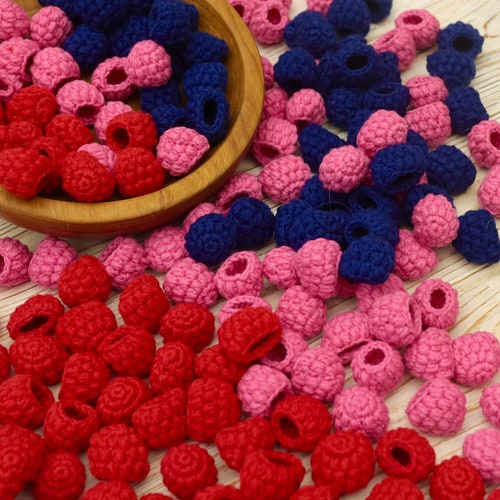 Raspberry Play Food crochet Berries Fruit Pretend Play Kids - Etsy