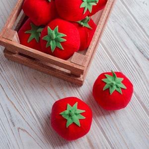 Tomato Play Food (felt Food, Vegetables, Fruit, Pretend Play Kids ...