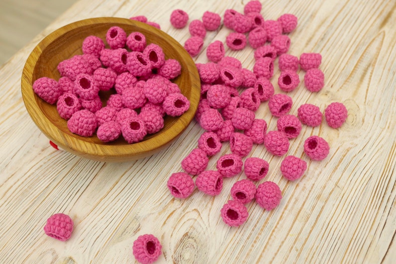 Raspberry Play Food crochet Berries Fruit Pretend Play Kids - Etsy