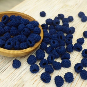 Raspberry Play Food crochet Berries Fruit Pretend Play Kids - Etsy