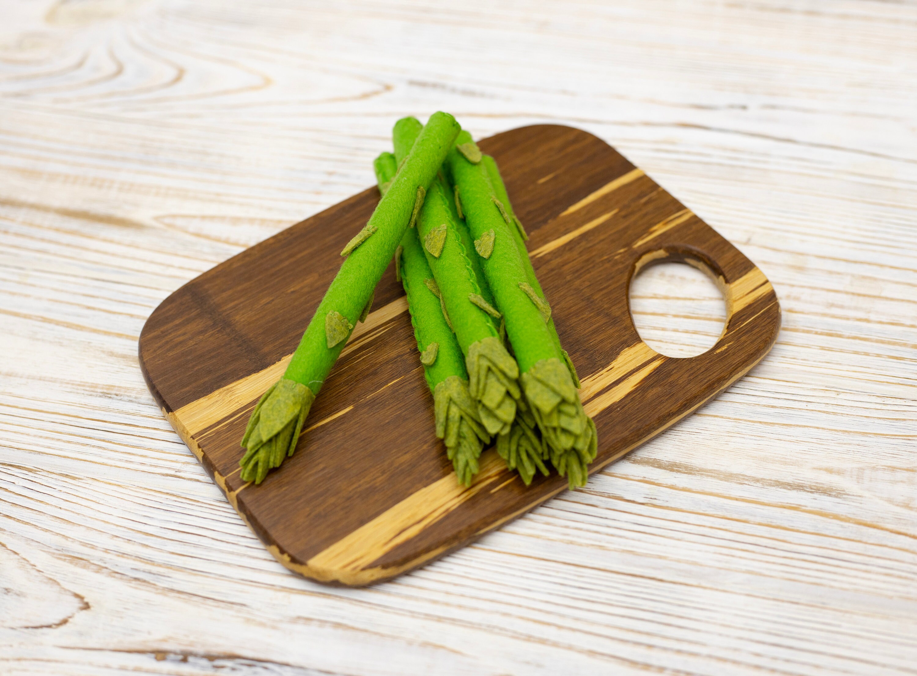 Asparagus Play Food felt Food Vegetables Fruit Pretend - Etsy