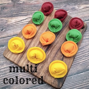 Pasta Tortellini Colored Play Food (felt Food, Pretend Play Kids ...