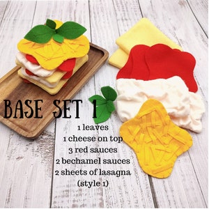 Lasagna Felt, Make Your Set, Pasta Play Food (felt Food, Pretend Play ...