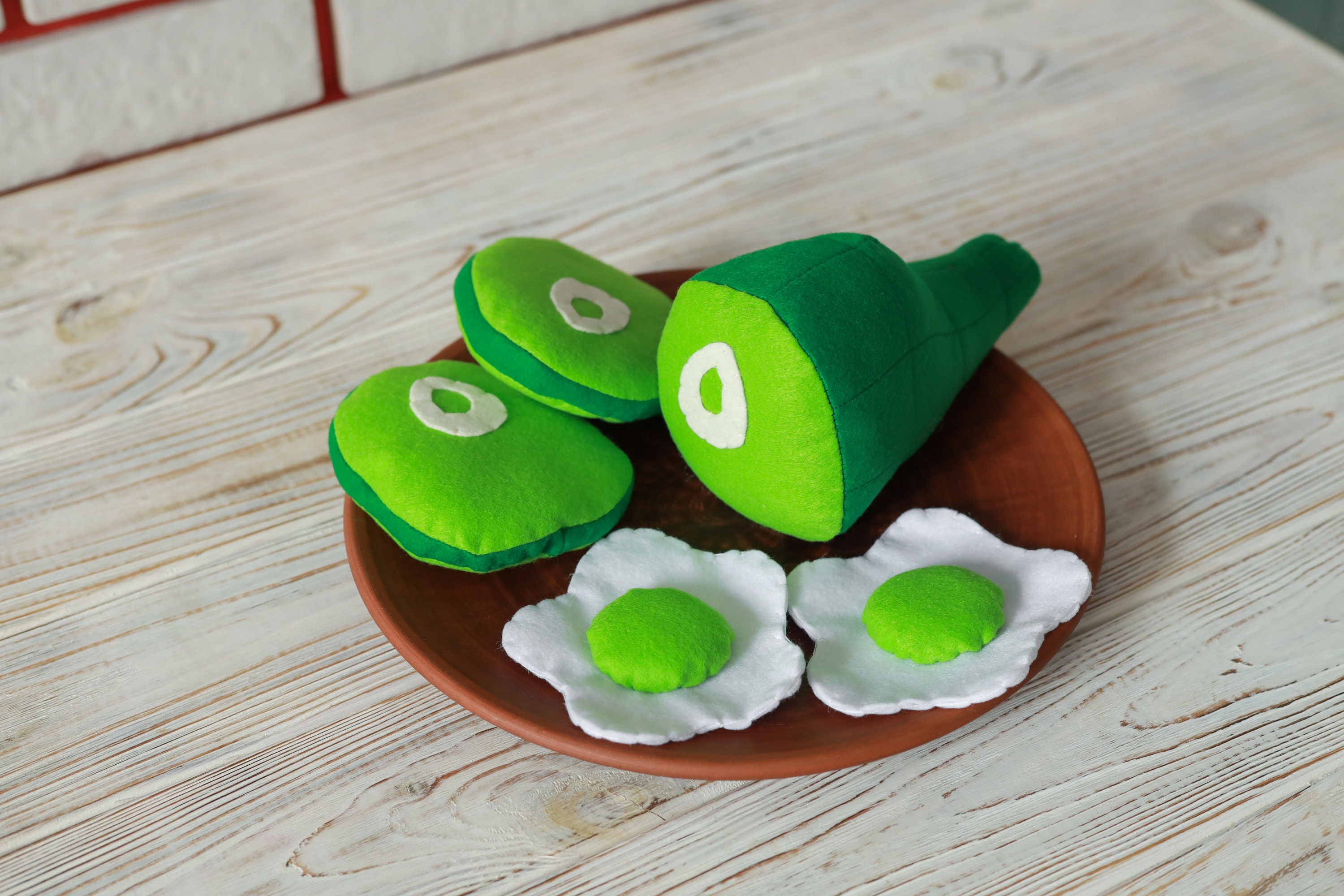 Green Eggs and Ham Play Food felt Food Pretend Play Kids - Etsy Australia