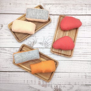 Salmon Fillet, Tuna Steak, Cod Fish Play Food (felt Food, Pretend Play ...