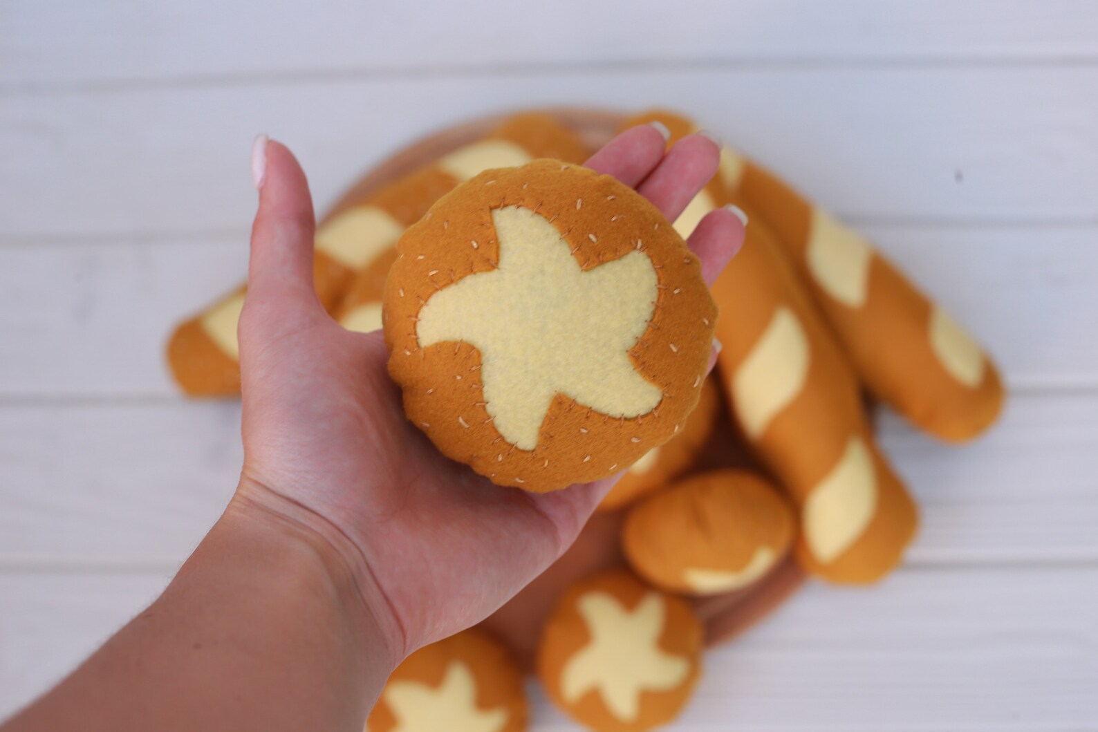 Baguette Bread Bun Play Food felt Food Pretend Play Kids - Etsy