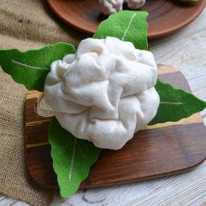Broccoli, Cauliflower Play Food (felt Food, Pretend Play Kids Kitchen ...