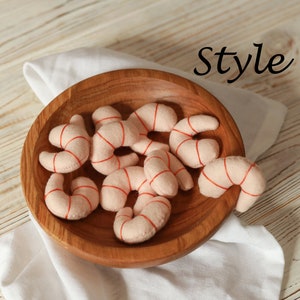 Shrimp Play Food (felt Food, Pretend Play Kids Kitchen, Plush Toy ...