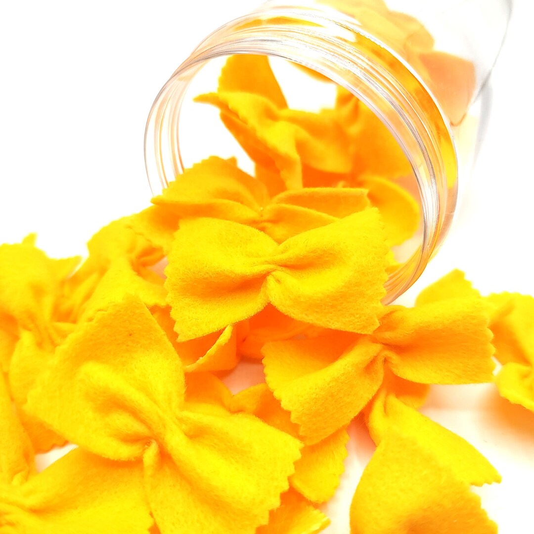 Pasta Yellow Farfalle, Bow Tie Play Food (felt Food, Pretend Play Kids ...