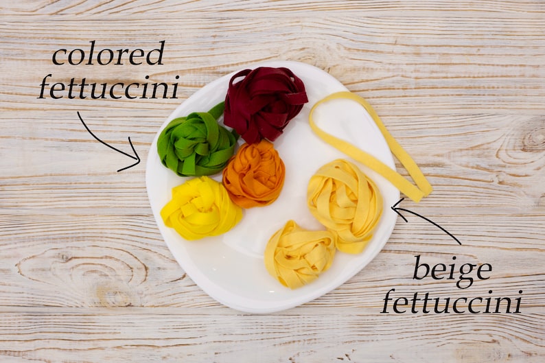 Pasta Set Play Food felt Food Pretend Play Kids Kitchen - Etsy