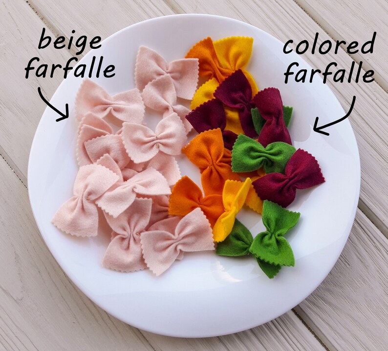 Pasta set play food felt food pretend play kids kitchen | Etsy