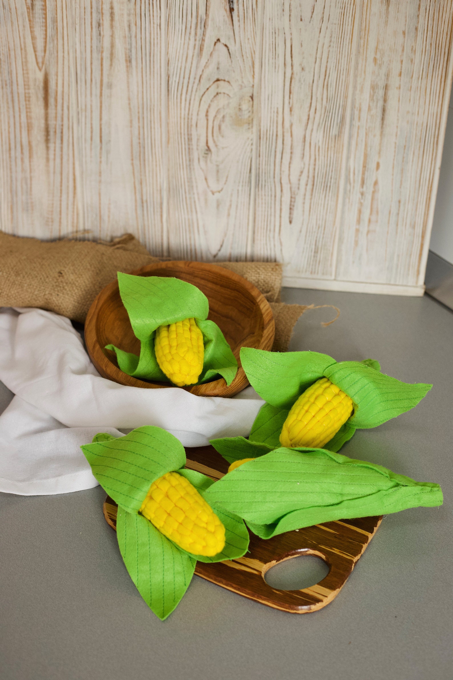Corn Cob Play Food felt Food Vegetables Pretend Play Kids - Etsy