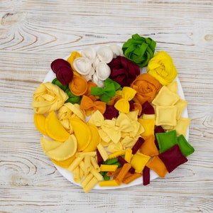 Pasta Ravioli, Play Food (felt Food, Pretend Play Kids Kitchen, Plush ...