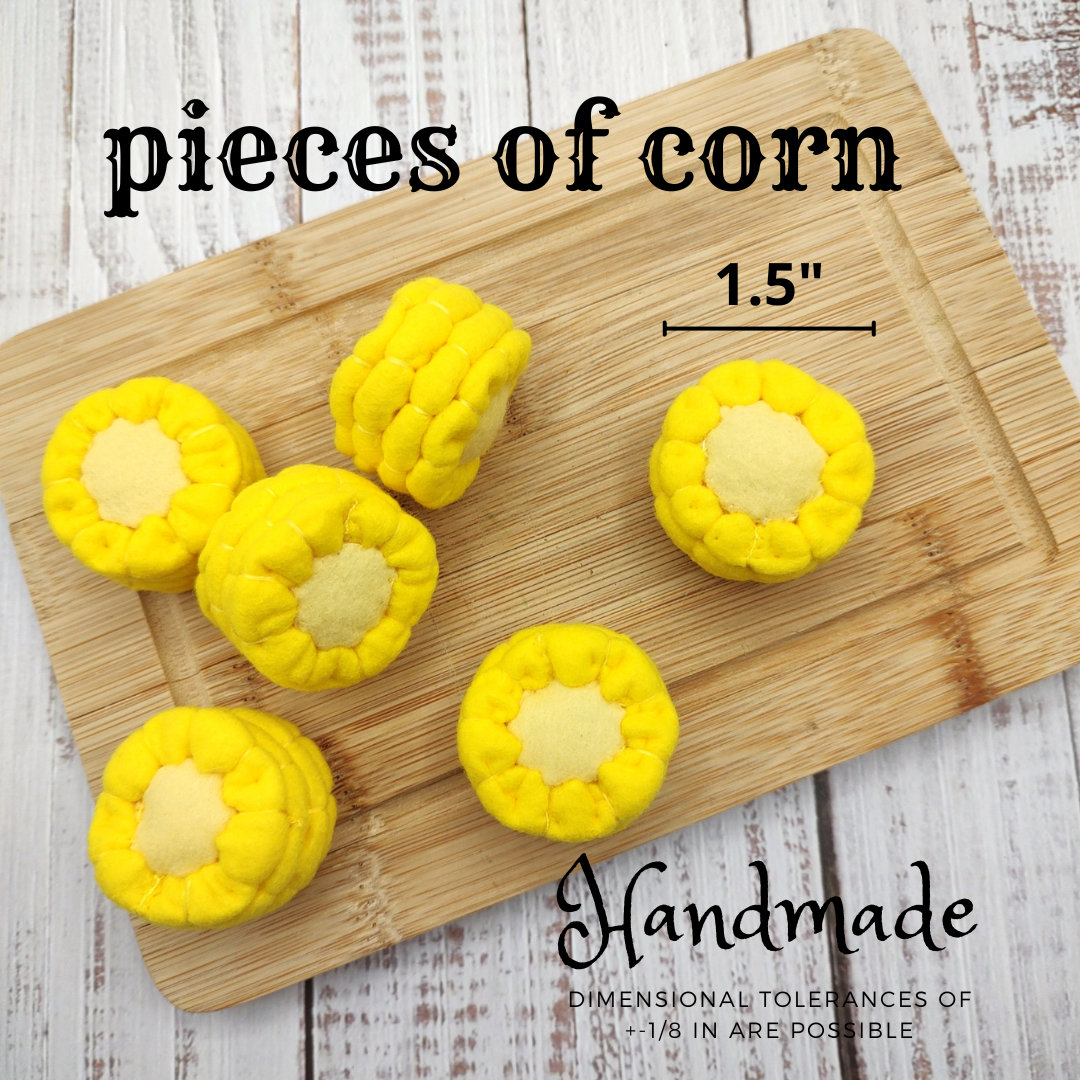 Felt Corn Play Food felt Food Pretend Play Kids Kitchen - Etsy UK