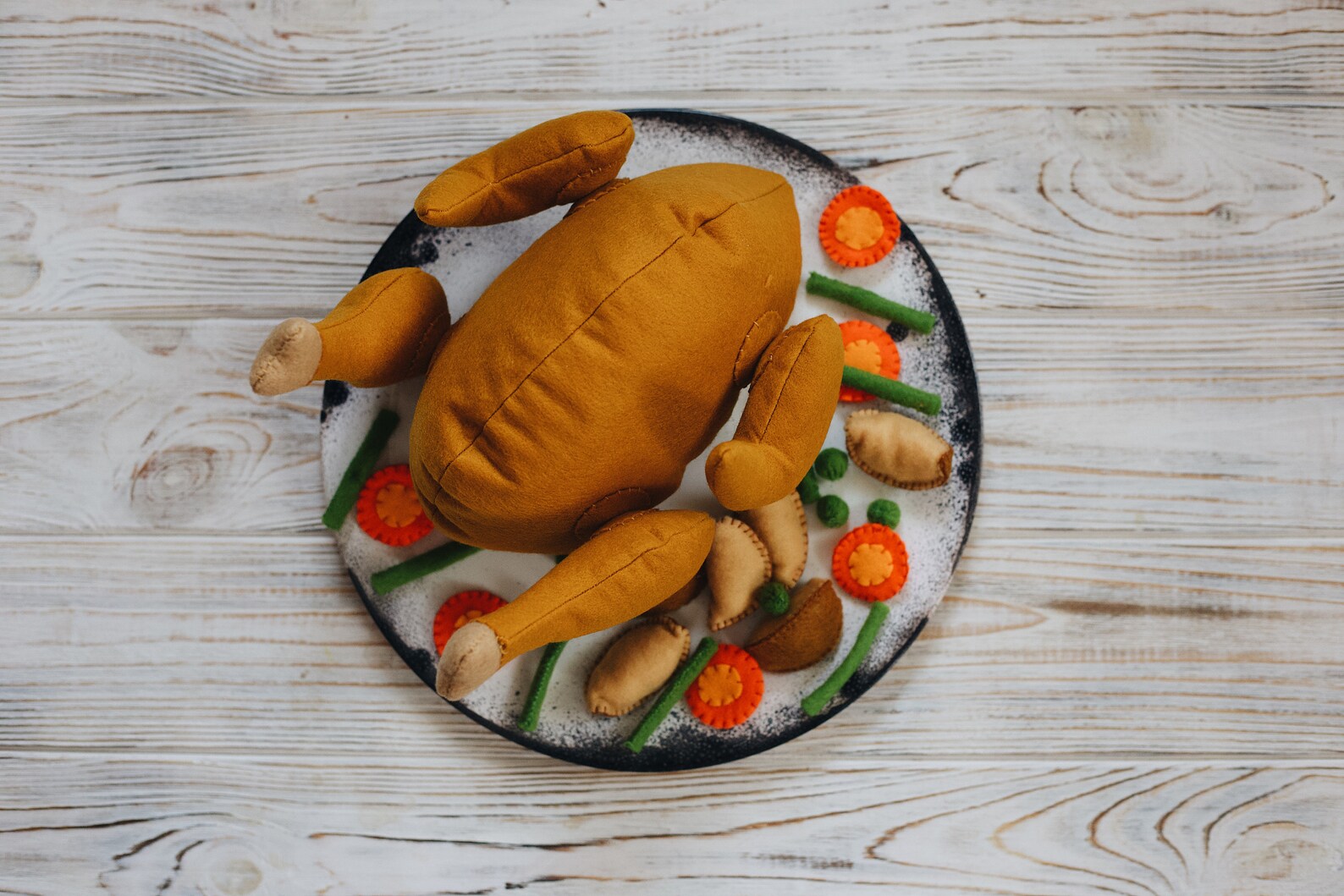 Chicken / Turkey on Magnets Play Food felt Food Pretend Play - Etsy UK