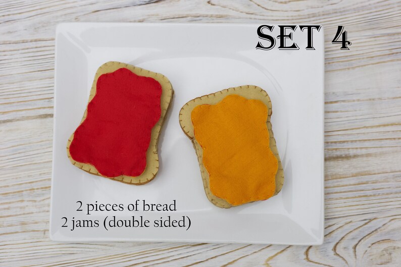 Sandwich Bread Play Food felt Food Pretend Play Kids - Etsy